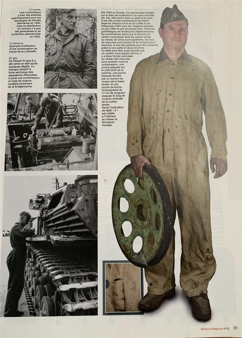 Captain Jacks Militaria - WW2 WH Panzer Maintenance Overalls