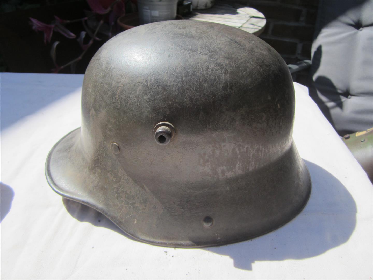 Captain Jacks Militaria - WW1 German M17 Helmet With Liner Band & Chinstrap