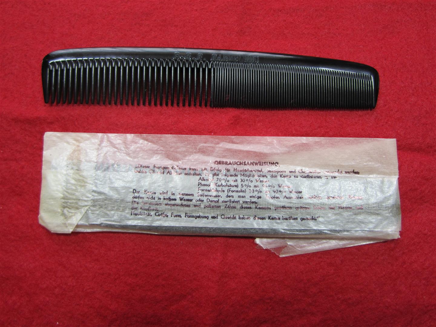 Captain Jacks Militaria - WW2 Wehrmacht Plastic Comb