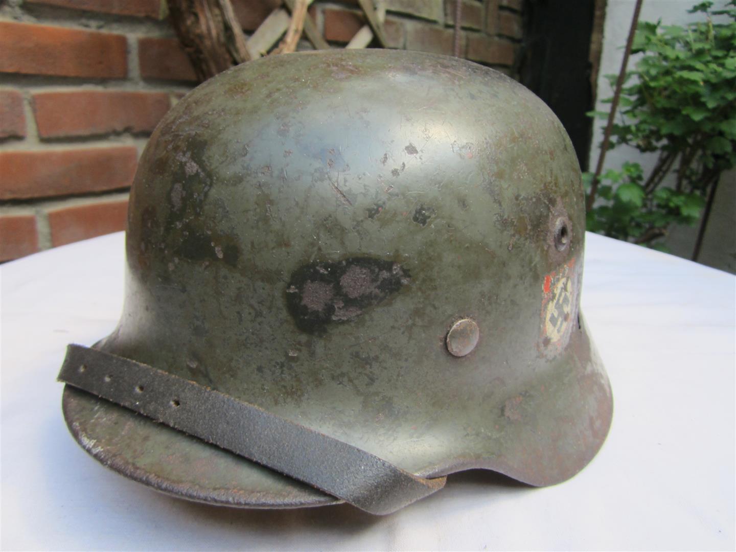 Captain Jacks Militaria - WW2 M35 SS Double Decal Helmet