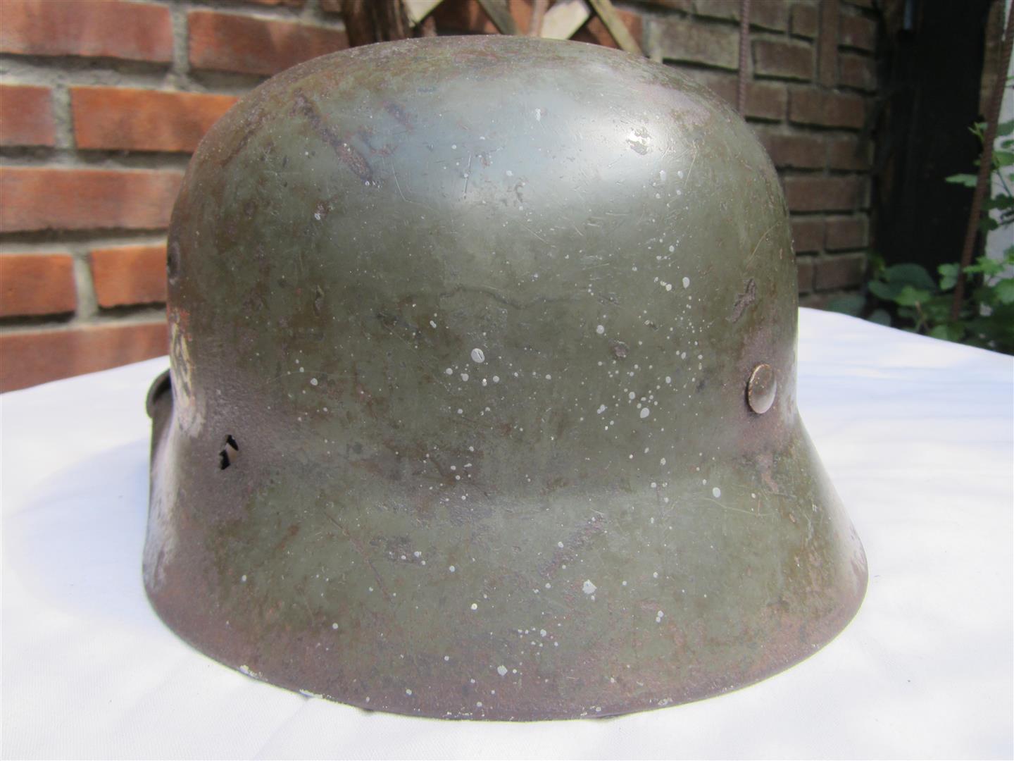 Captain Jacks Militaria - WW2 M35 SS Double Decal Helmet